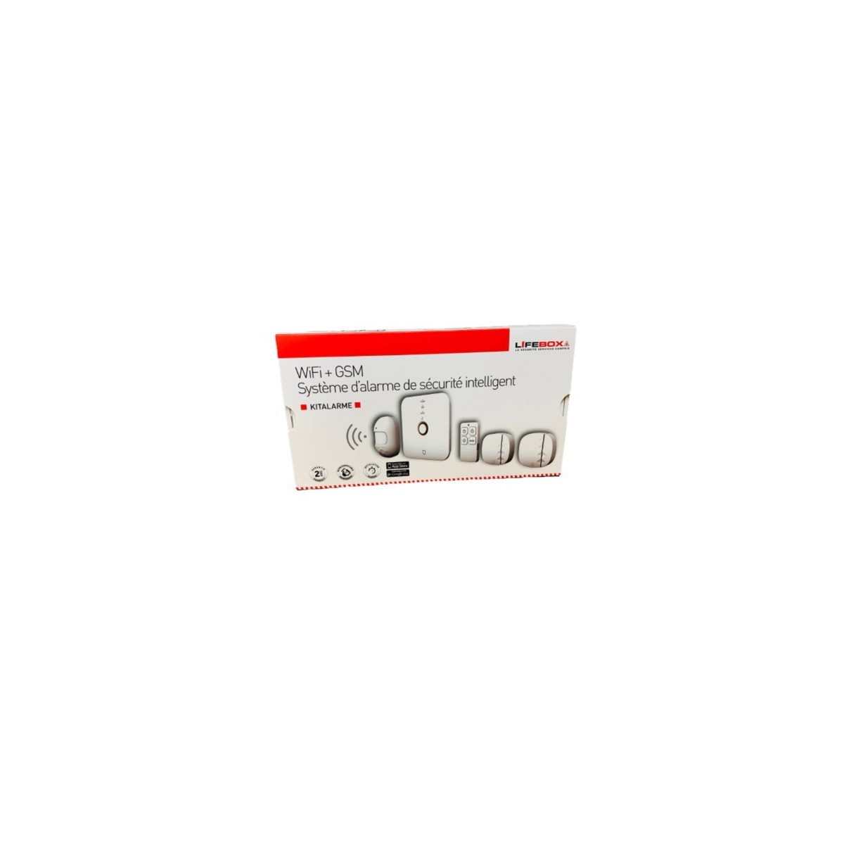 Kit alarme gsm et wifi lifebox avec système anti inondation compatible ...