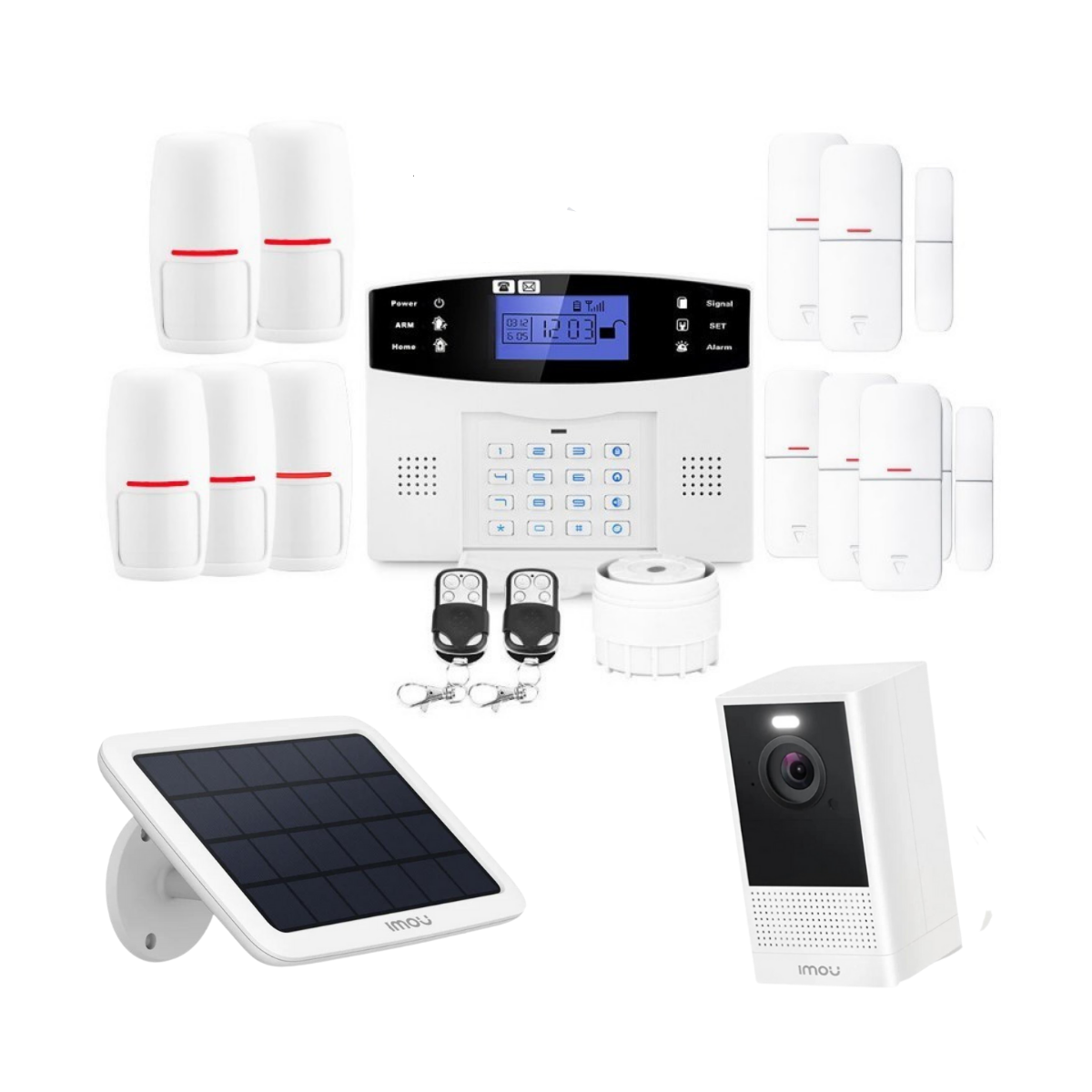 Kit alarme maison sans fil gsm et caméra autonome lifebox evolution kit connecté 19