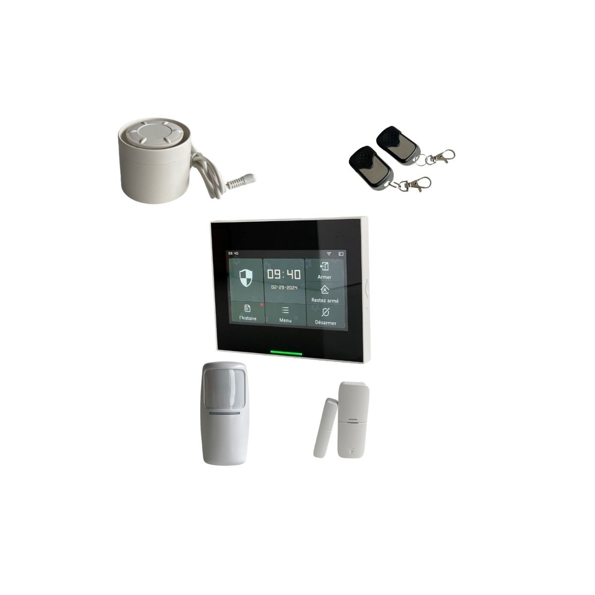 Alarme GSM - Système d'alarme sans fil avec transmetteur GSM intégré