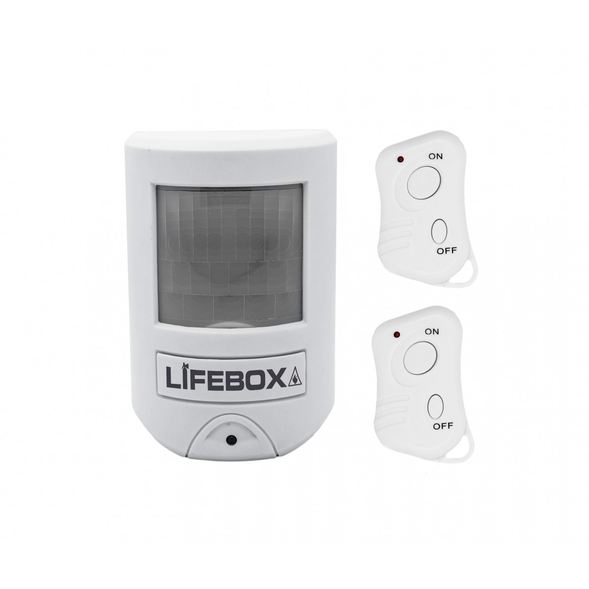 Mini alarme à détecteur de mouvement et 2 télécommandes - Lifeboxsecurity
