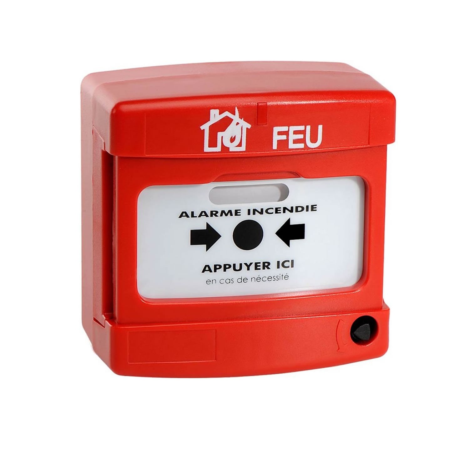 Déclencheur manuel incendie rouge nf - Lifeboxsecurity